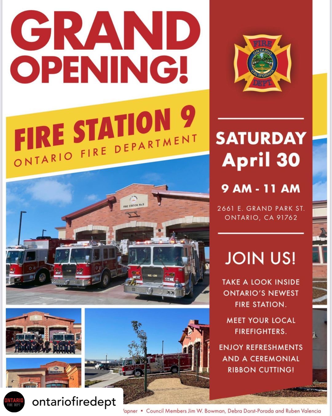 Ontario Fire Station No. 9 Grand Opening – Bredemarket